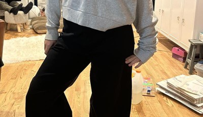 Women's High-rise Sailor Wide Leg Ankle Jeans - Universal Thread™ Black ...