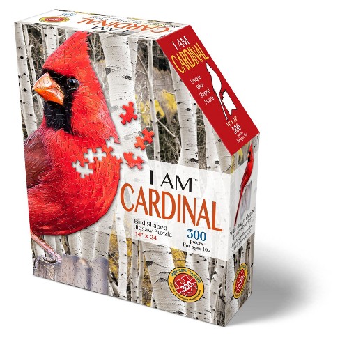 Madd Capp Puzzles: I Am Cardinal 300-piece Bird-shaped Jigsaw Puzzle ...