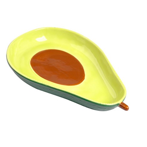 Lexi Home 12 Inch Ceramic Avocado Shape Serving Tray : Target