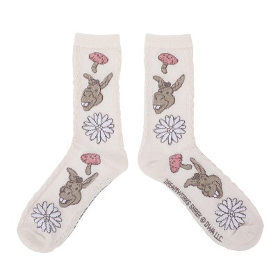 Shrek Donkey & Shrek Flora Patterns Women's 2-pair Casual Crew Socks ...