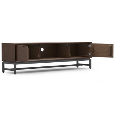 Wyndenhall Devlin 72" Low Tv Stand For Tvs Up To 80" Walnut Brown ...