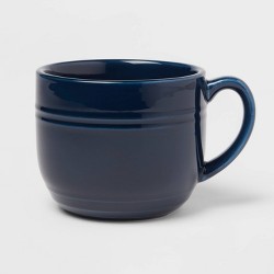 12pc Stoneware Westfield Dinnerware Set Blue - Threshold™ : Target