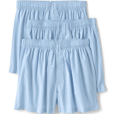 Lands' End Men's Big 3 Pack Knit Boxer Briefs - 3x Big - Gray Heather ...