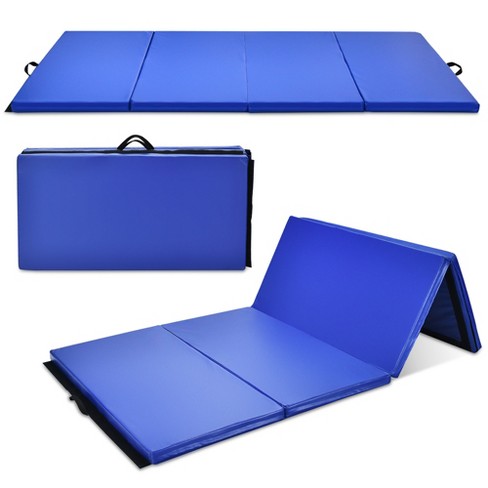 Costway 4'x 8'x 2'' Folding Gymnastics Exercise Mat W/handle Aerobics ...