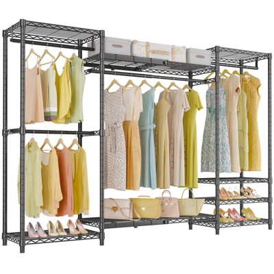 Vipek V5 6 Tiers Wire Garment Rack Portable Closet Wardrobe, Max Load ...