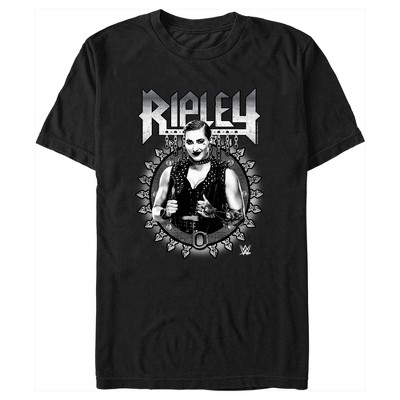 Men's Wwe Ripley Black And White Photo T-shirt - Black - X Large : Target