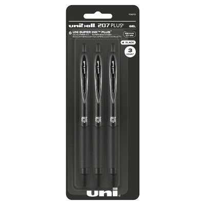 Zento Uniball 4pk Gel Pen 0.7mm Medium Point Black Ink Muted Cool ...
