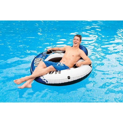 Intex River Run Inflatable Floating Tube Water Raft For Lake River Pool ...