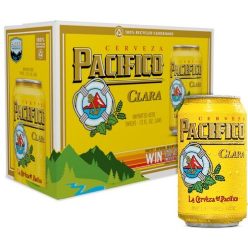 Pacifico Clara Mexican Lager Beer - 12pk/12 Fl Oz Cans : Target