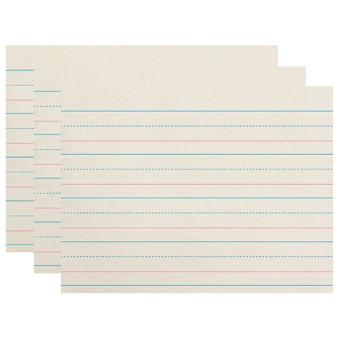 3pk 500 Sheets/pk Zaner-bloser Newsprint Handwriting Paper Grade Pre-k ...