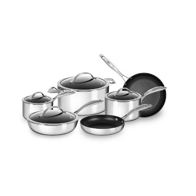 Scanpan Haptiq Stainless Steel 10 Piece Cookware Set : Target