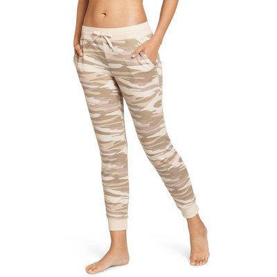 Jockey Women's French Terry Jogger M Neutral Camo : Target