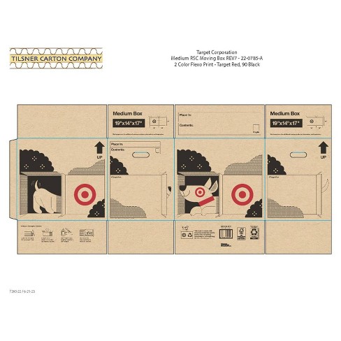 19"x14" Medium Moving Box - Target: Recyclable, 100% Recycled Paper ...