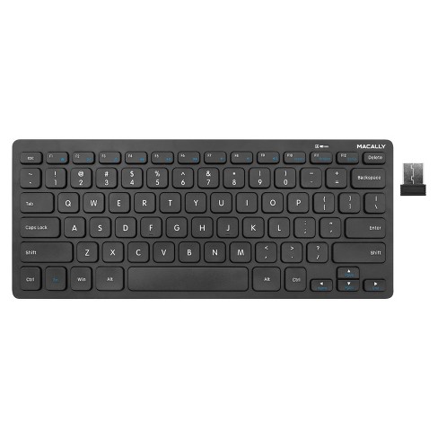 Macally Rf Mini Wireless 78 Keys With 12 Multimedia Shortcuts Keyboard ...