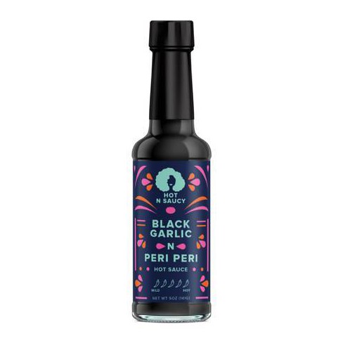 Hot N Saucy Black Garlic N Peri Peri Hot Sauce - 5oz : Target