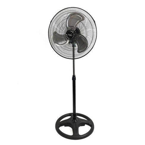 Vie Air 18 Inch Industrial Heavy Duty Pedestal Oscillating Metal Stand ...