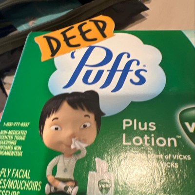 Puffs Plus Lotion With Scent Of Vicks Facial Tissue - 48ct : Target