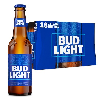 Bud Light American Lager Beer - 18pk/12 fl oz Bottles : Target
