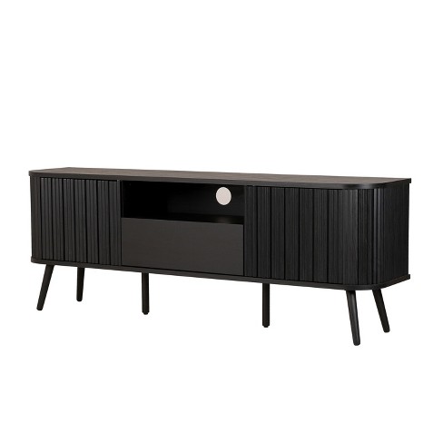 Jonathan Y Tvs1001a Damien 70 In. Farmhouse Curved Tv Stand With Drawer ...