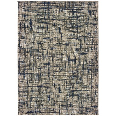 Oriental Weavers Richmond 802k3 Grey/ Navy Indoor Area Rug - 3'10" X 5 ...