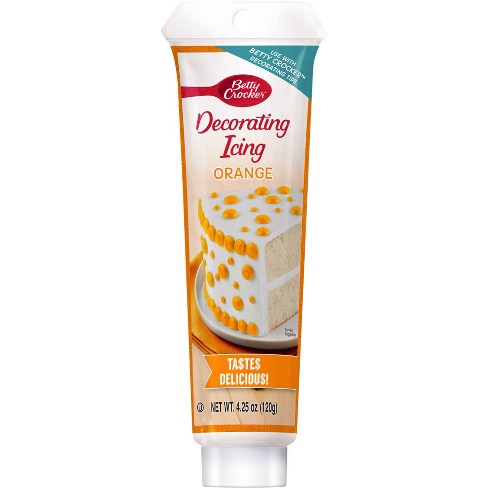 Betty Crocker Orange Decorating Icing Tube - 4.25oz : Target