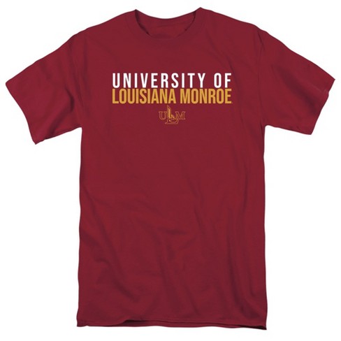 University Of Louisiana Monroe Official Stacked Unisex Adult T Shirt ...