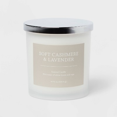 14oz Glass Candle With Cork Lid Cucumber Water And Mint - Threshold ...
