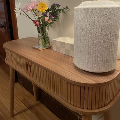 Adelpha Console Table With Sliding Doors Natural - Threshold™ : Target