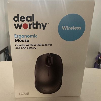 Wireless Ergonomic Mouse - Dealworthy™ - Black : Target