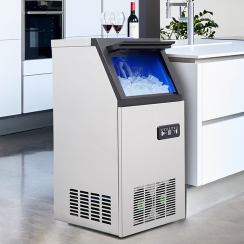 130lbs/24h Counter Commercial Freestanding Ice Maker Machine With 24lbs ...