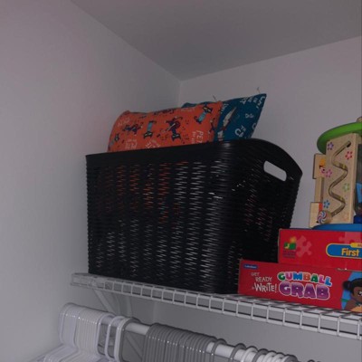 Wave Xl Curved Storage Bin Black - Brightroom™ : Target