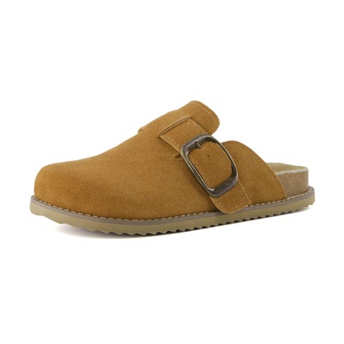 Cushionaire Blain Genuine Suede Clogs For Women With + Memory Foam ...