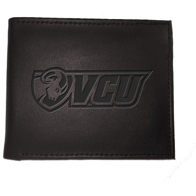 Evergreen Ncaa Vcu Rams Black Leather Bifold Wallet Officially Licensed ...