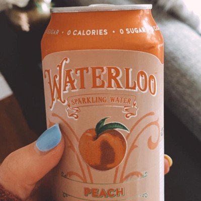 Waterloo Peach Sparkling Water - 8pk/12 Fl Oz Cans : Target
