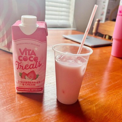 Vita Coco Treats Strawberries & Cream Coconut Milk Drink - 16.9 Fl Oz Box : Target
