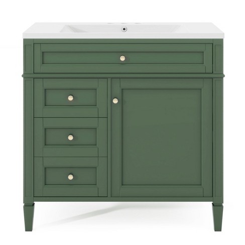 36" Bathroom Vanity With Single Sink Combo, Modern Bathroom Sink ...