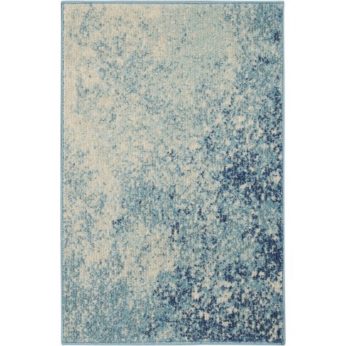 Nourison Passion Colorful Area Rug Navy Light Blue 1'10" X 2'10" : Target