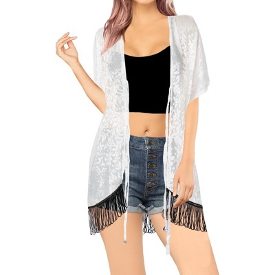 La Leela Women's Summer Open Front Vacation Beachwear Bathing Suit Boho ...