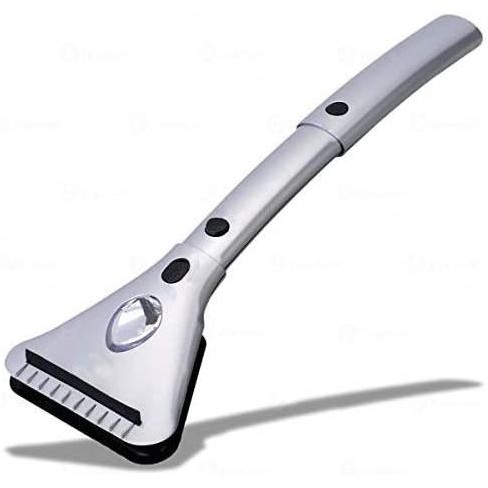 Zone Tech Heated Car Window Snow/ice Scraper With Light - Extendable 12v Led Light Heated Ice ...