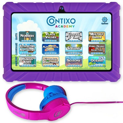 Contixo V8 Kids Tablet With Contixo Academy Educational Apps: Pre-k To ...