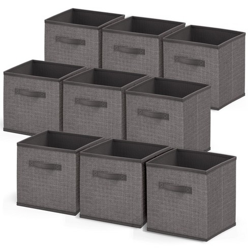 Nestl Set Of 9 Foldable Cube Storage Bins, Fabric Storage Bins With ...