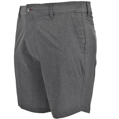 Burnside Men's Hybrid Quick Dry Blend Fashion Shorts | Heather Charcoal ...