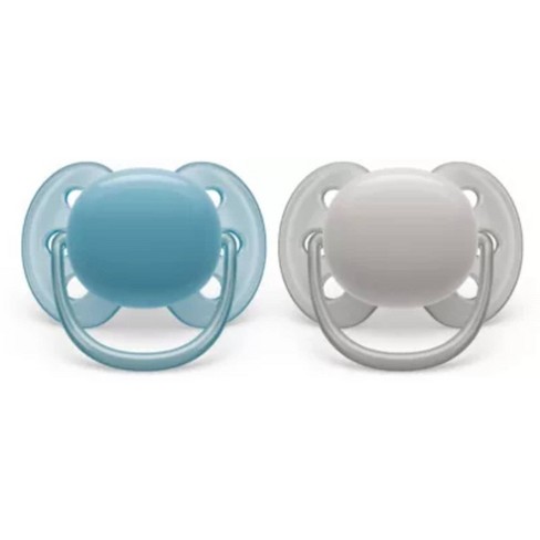 Avent Philips Ultra Soft Pacifier 6-18 Months - Beige/dawn, Blue/gray ...