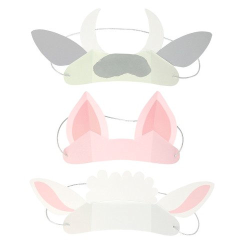 Meri Meri On The Farm Animal Ears (pack Of 8) : Target