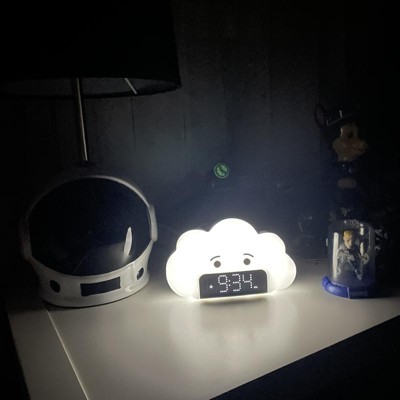 Kids' Wake Up Light Alarm Cloud Clock White - Capello : Target