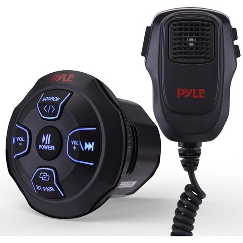 Pyle 300w Waterproof Bluetooth Audio Controller With Microphone - Black ...