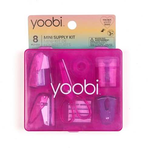Seasonal Wrap Introduction Yoobi Zipper Pouch Set 3 Piece - Fun Pink ...