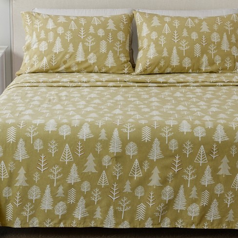 100% Cotton Outdoor Print Flannel Sheet Set - Great Bay Home (king ...