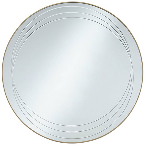 Possini Euro Design Aurelia Round Vanity Decorative Wall Mirror Modern ...