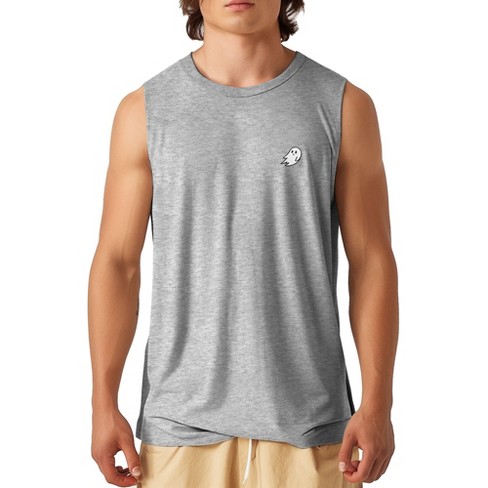 Dalix Ghost Embroidered Muscle Tank Cotton Soft Summer Mens : Target